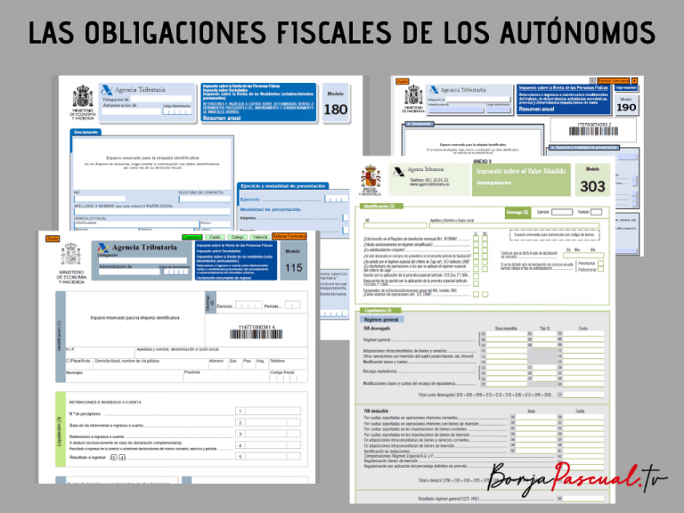 Las obligaciones fiscales de los AUTÓNOMOS